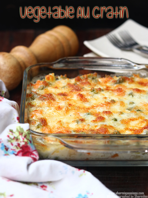 Vegetable au gratin recipe, Baked Veg au gratin recipe
