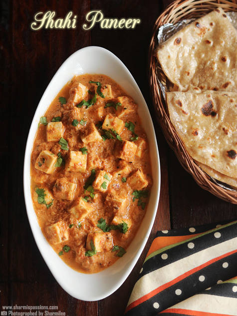 Shahi paneer recipe, How to make shahi paneer recipe - Sharmis Passions