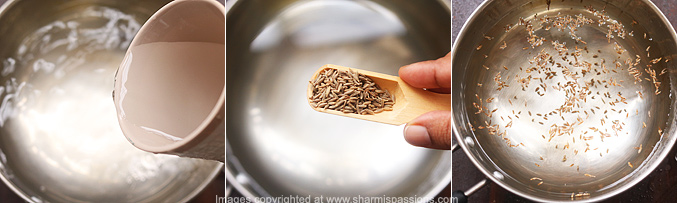 Jeera water recipe, Cumin seeds water recipe